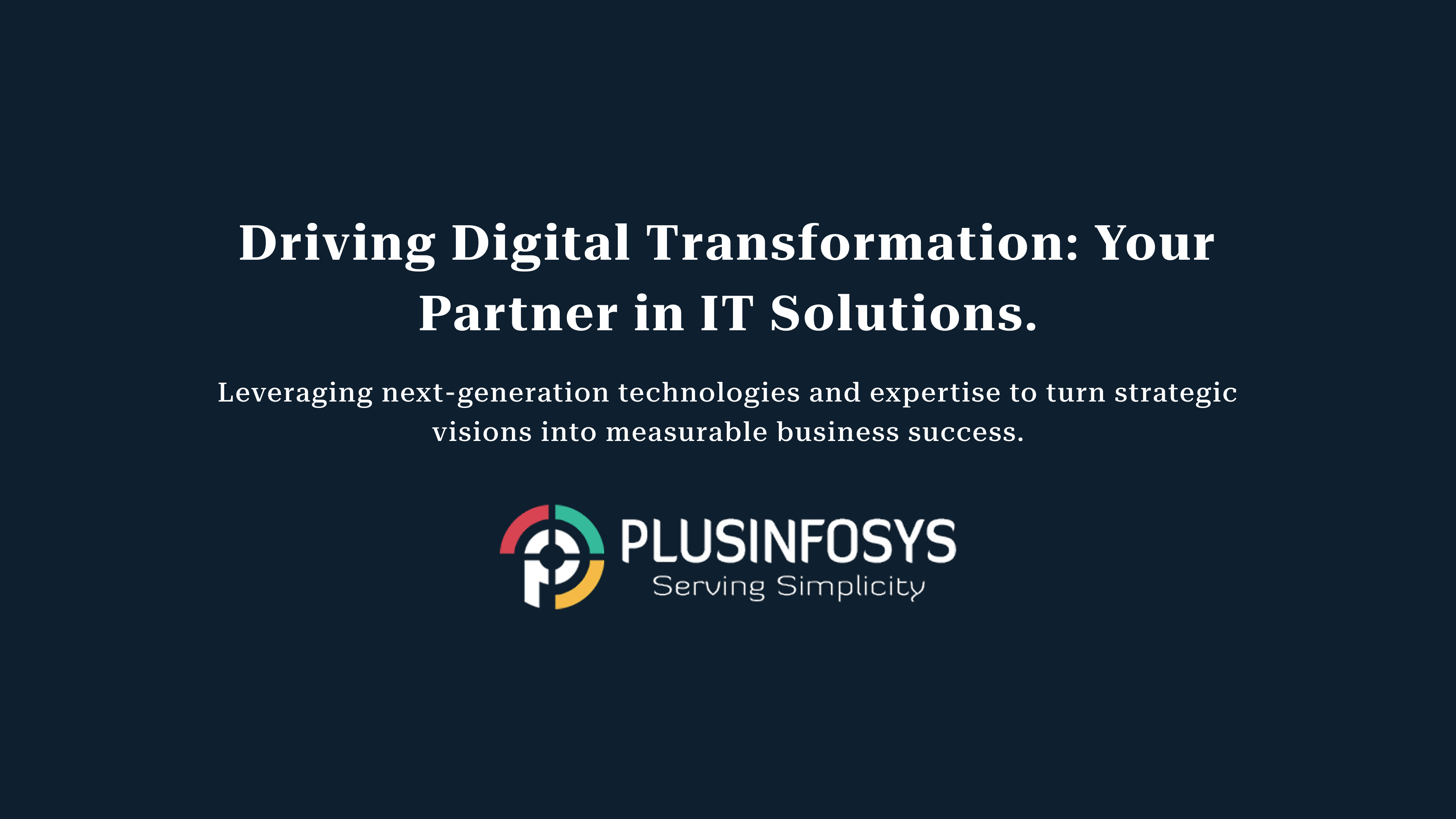PlusInfosys | Global AI-Driven Software & Web Development